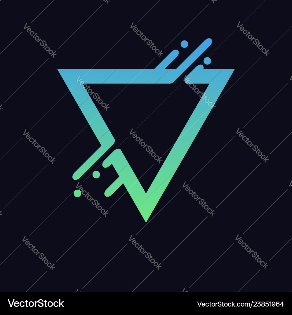 Triangle liquid2 Royalty Free Vector Image - VectorStock