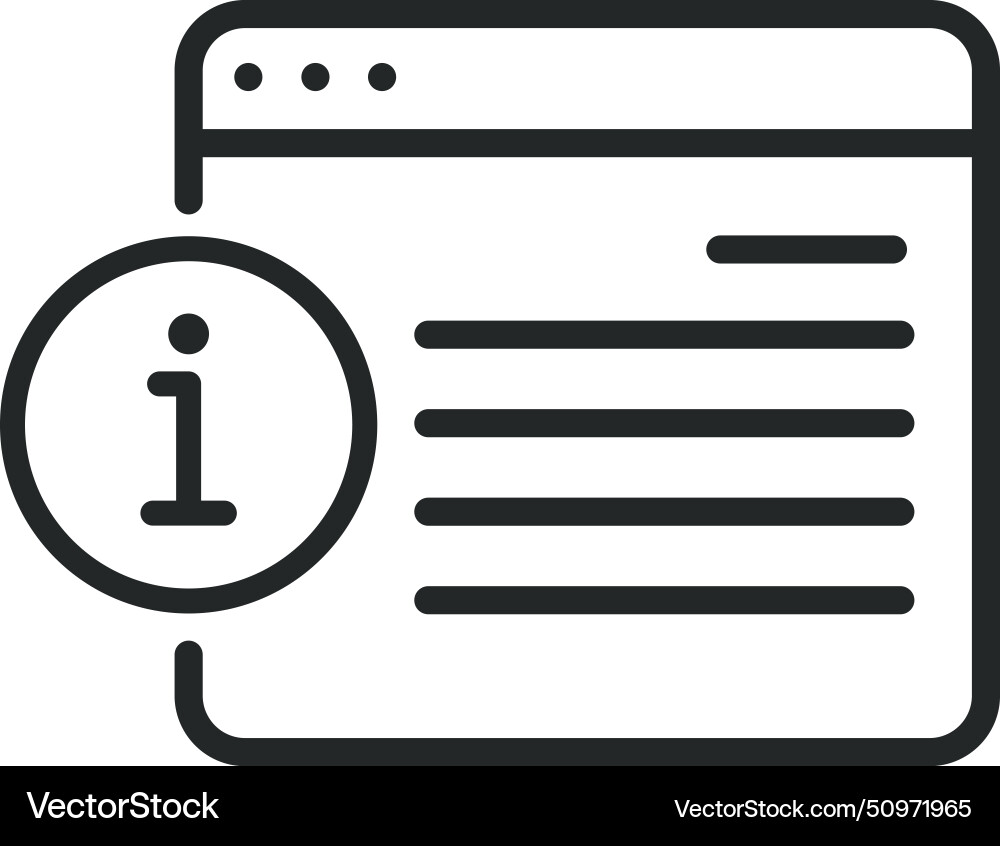 Customer support information icon Royalty Free Vector Image