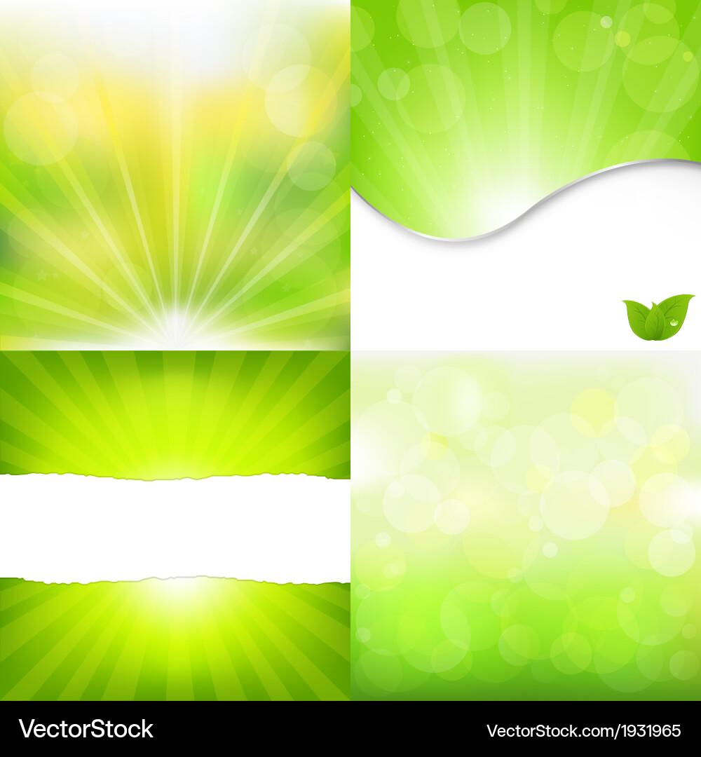 Green Leaf Backgrounds Royalty Free Vector Image