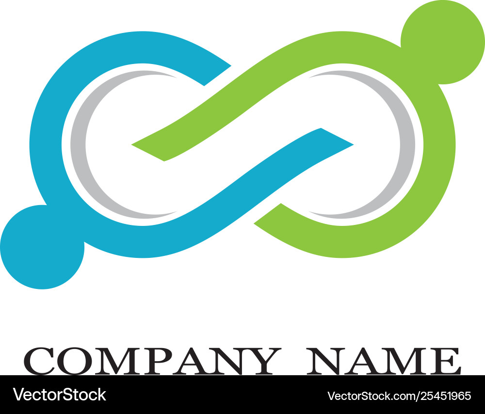 Infinity symbol icon Royalty Free Vector Image