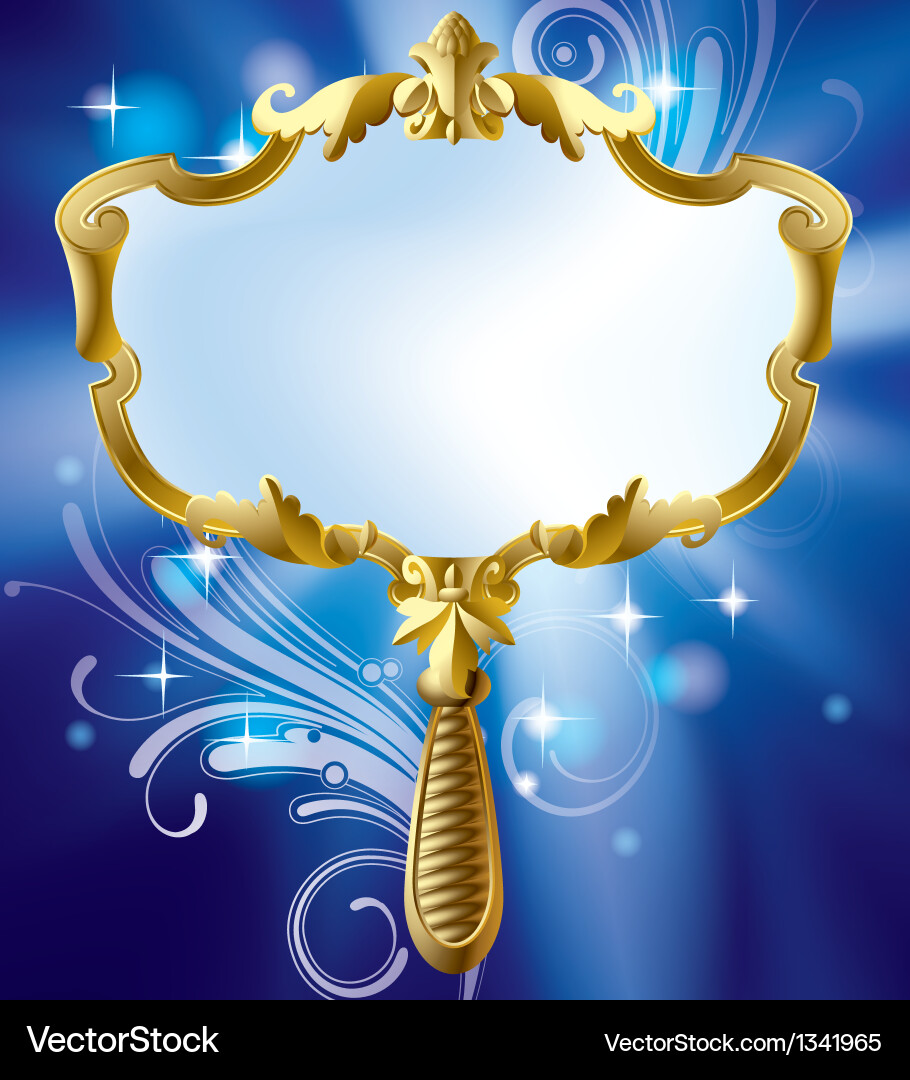 Magic mirror Royalty Free Vector Image - VectorStock