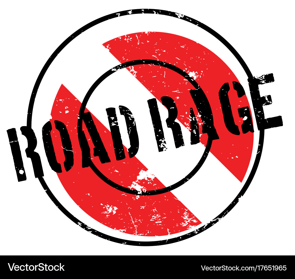 Road rage rubber stamp Royalty Free Vector Image