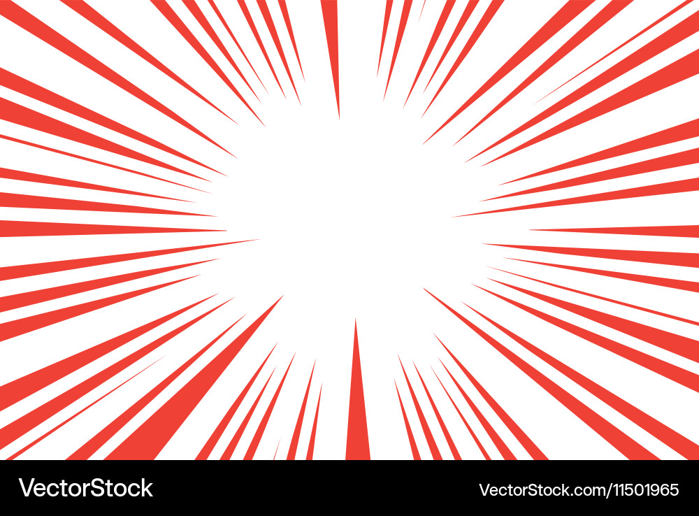 Sun rays for comic books radial background Vector Image