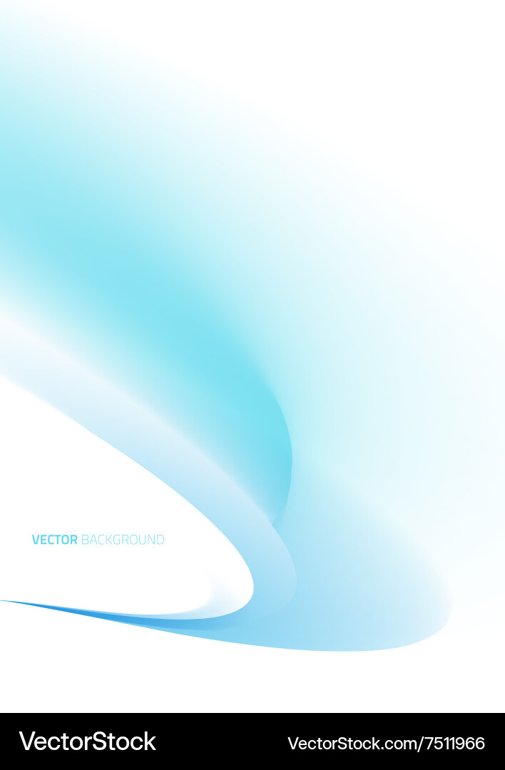 Abstract blue wavy background Royalty Free Vector Image