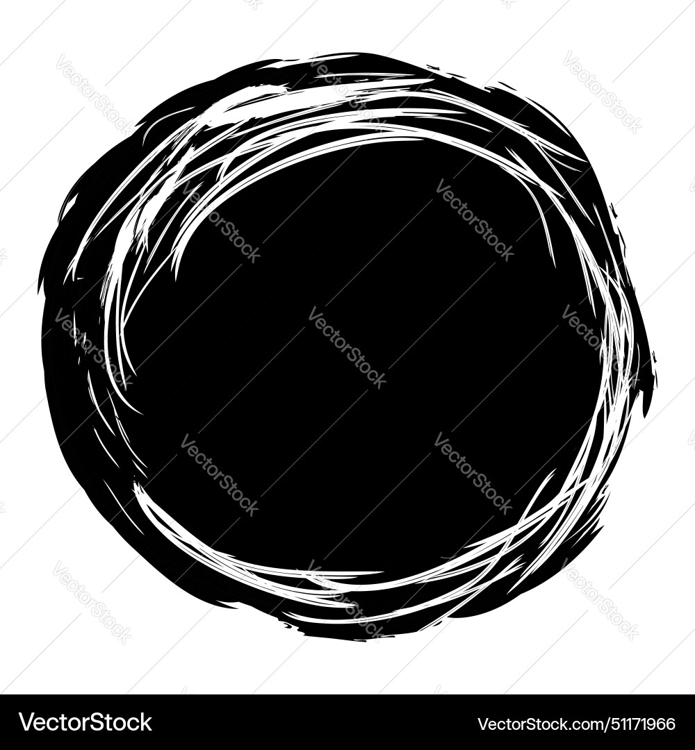Frame border black streak simple hand draw sketch Vector Image
