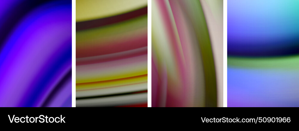 Rainbow style fluid color wave line background Vector Image