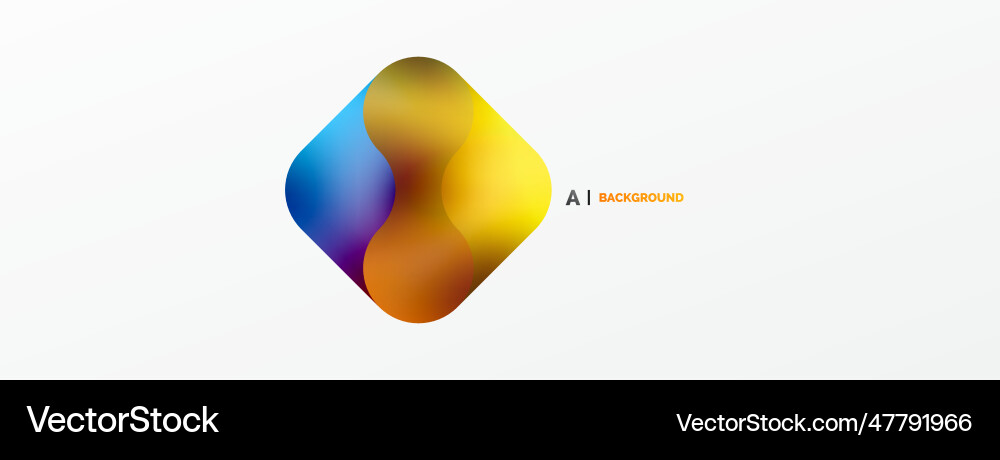 Round shapes and circle geometric abstract Vector Image