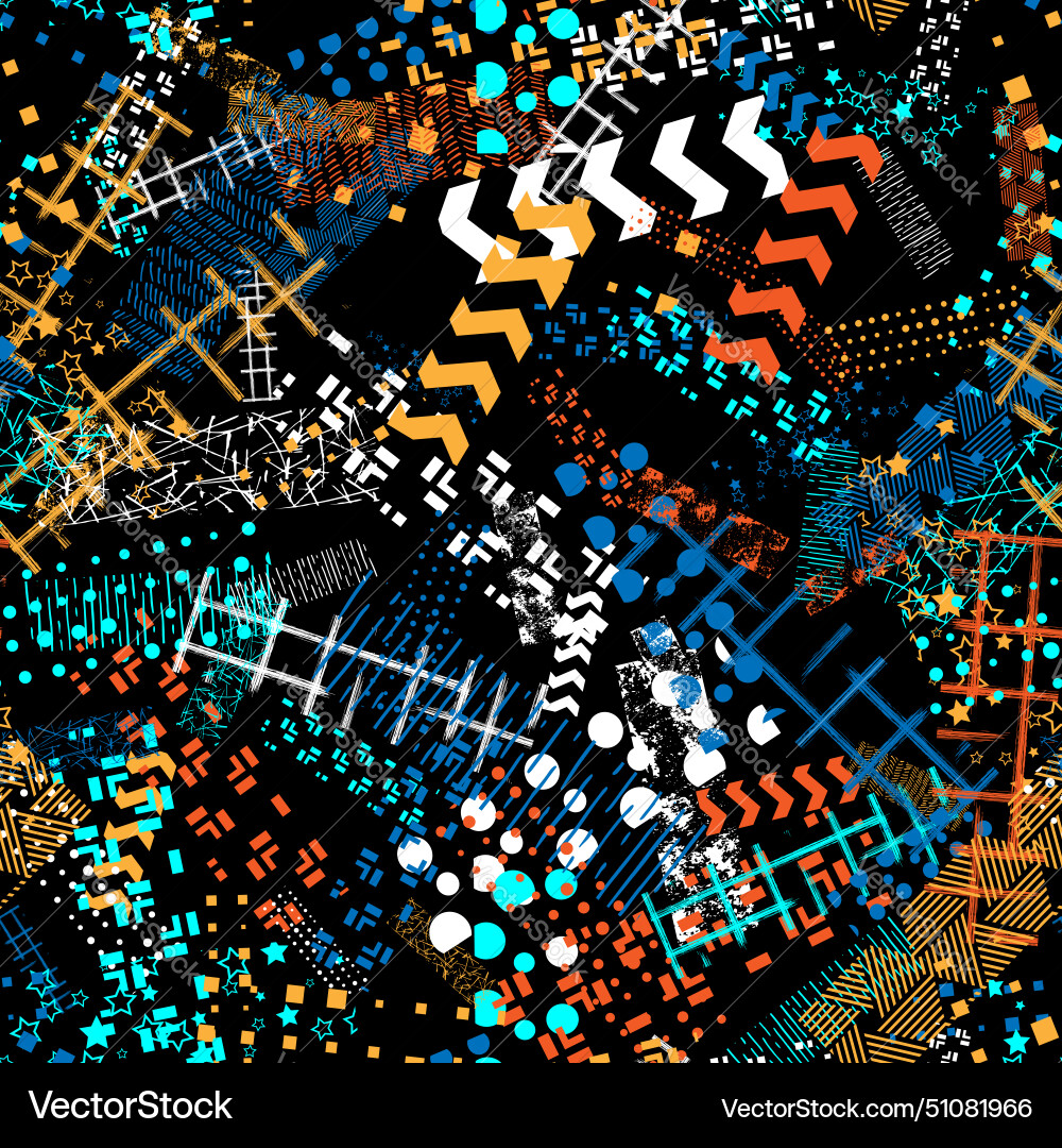 Sport pattern seamless background with randomly Vector Image