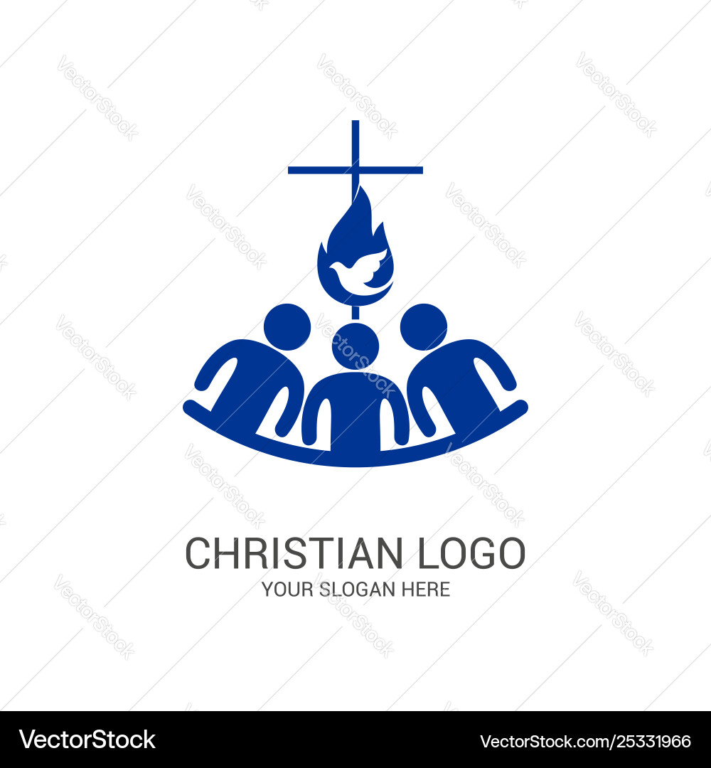 Unity believers in jesus christ Royalty Free Vector Image