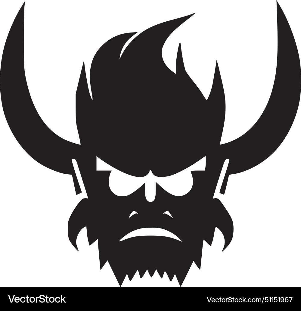 Beast - minimalist and flat logo Royalty Free Vector Image