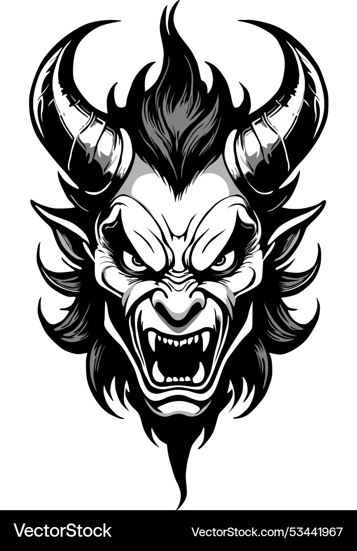 Devil monster Royalty Free Vector Image - VectorStock