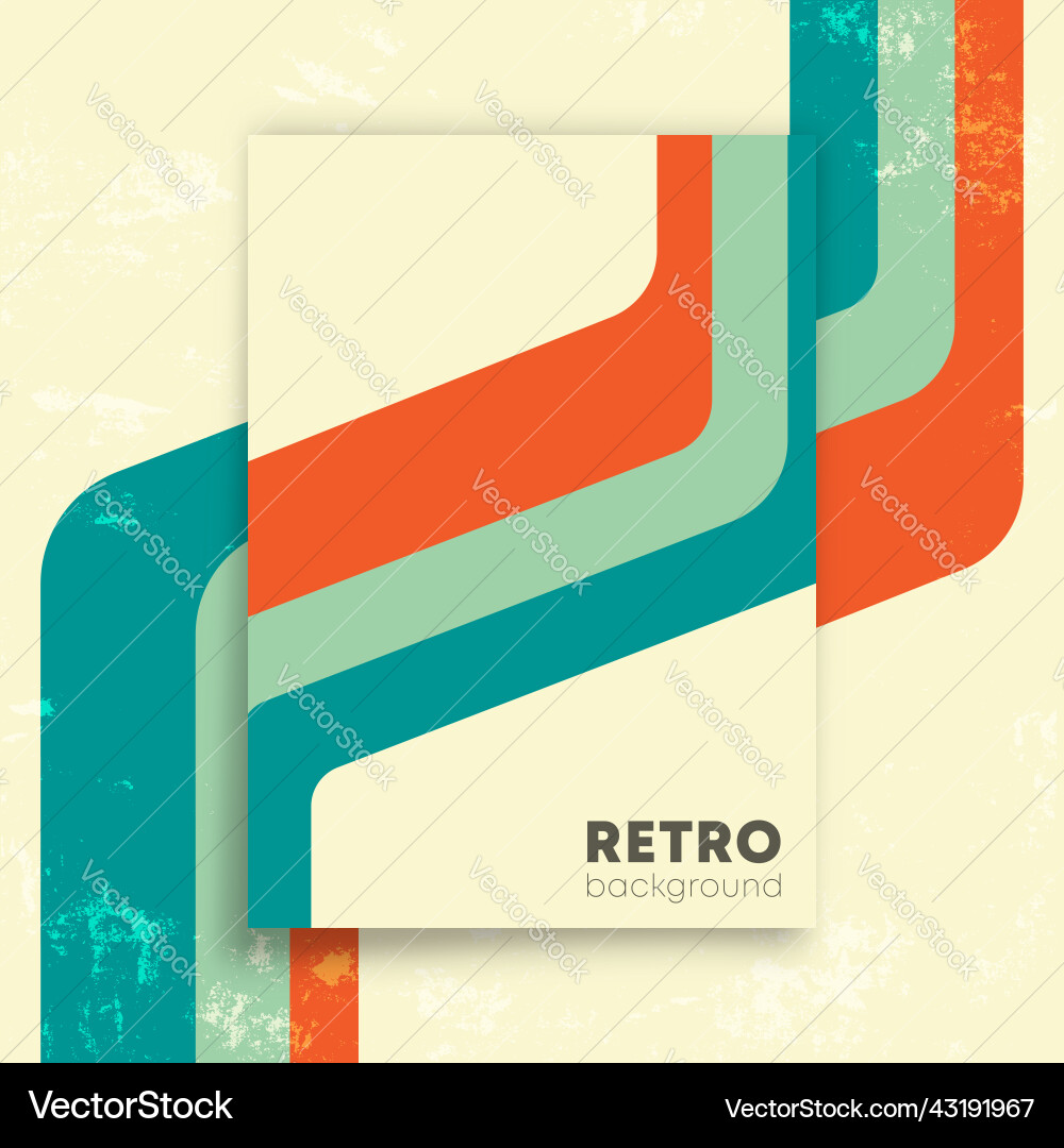 Retro Vintage Poster Background Royalty Free Vector Image