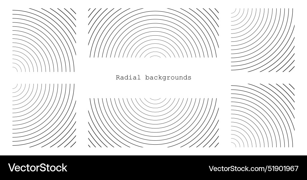 Sound wave irradiation or circular vibrations Vector Image