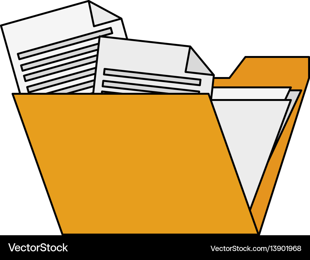 File folder icon image Royalty Free Vector Image