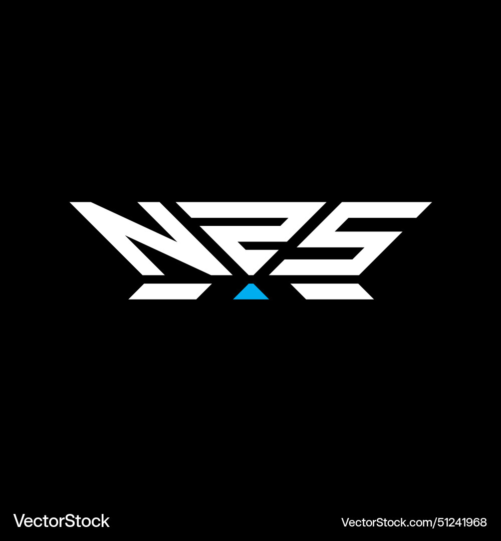 Nzs letter logo design nzs simple and modern logo Vector Image