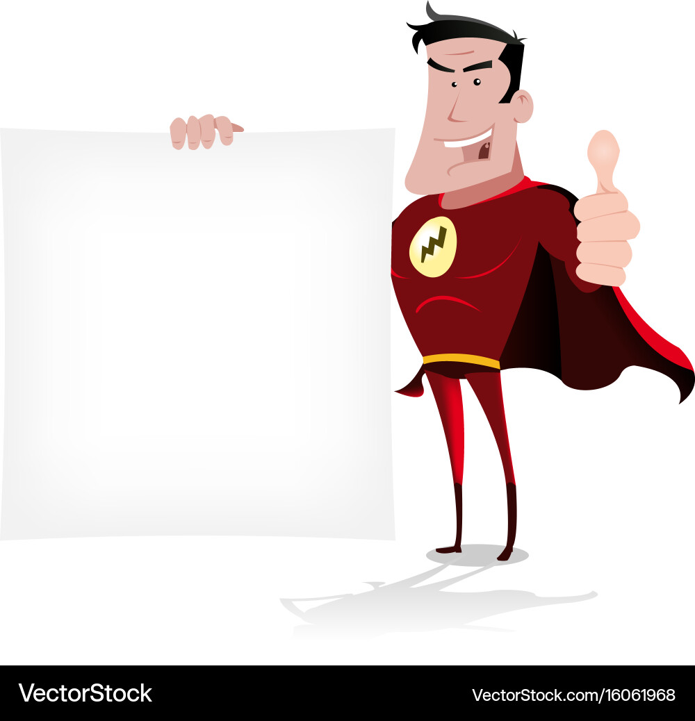 Super hero message Royalty Free Vector Image - VectorStock