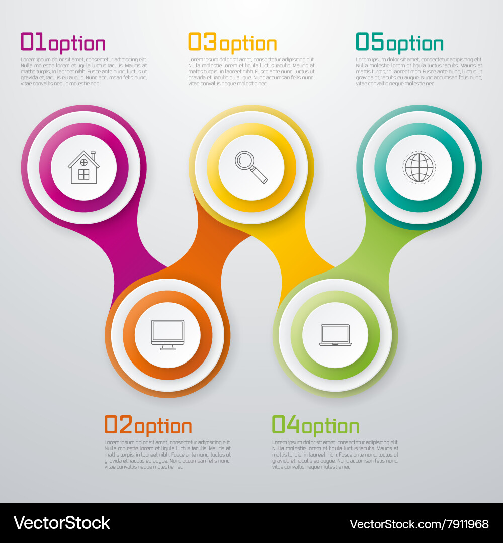 Timeline 3d infographic Royalty Free Vector Image