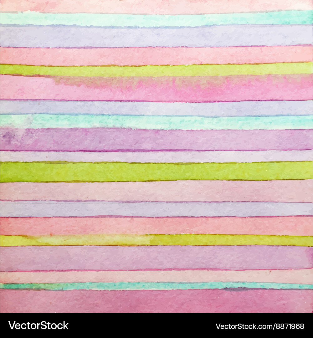 Watercolor Striped Background Royalty Free Vector Image