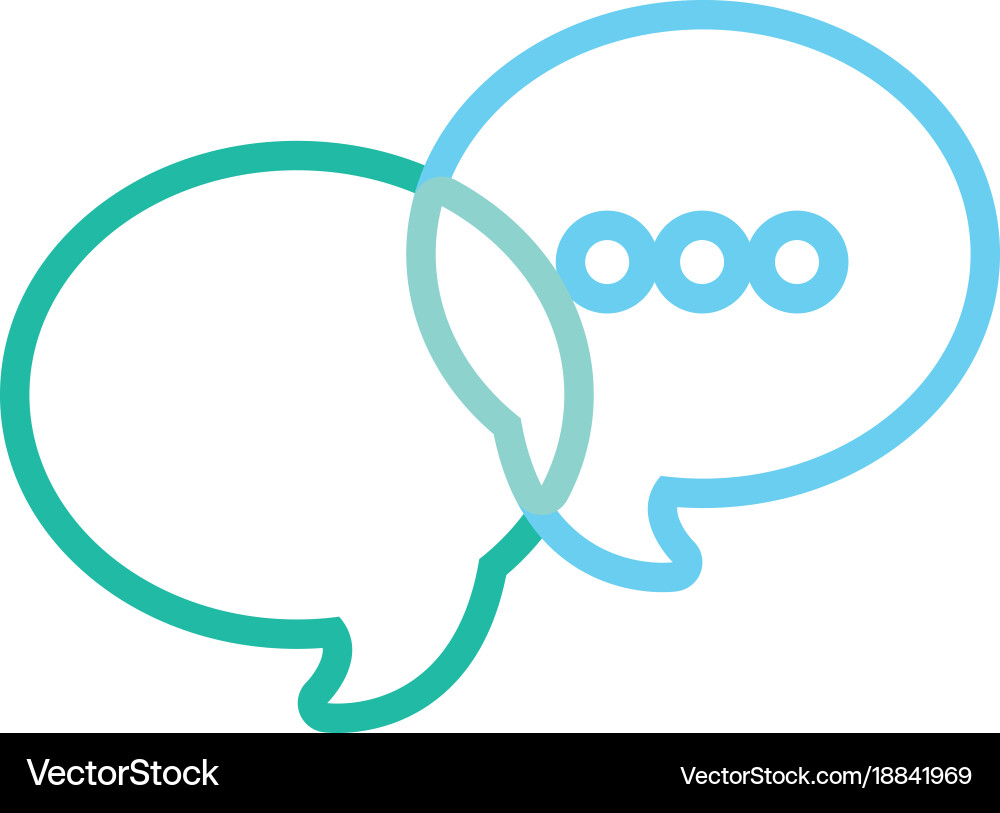 Chat bubble Royalty Free Vector Image - VectorStock