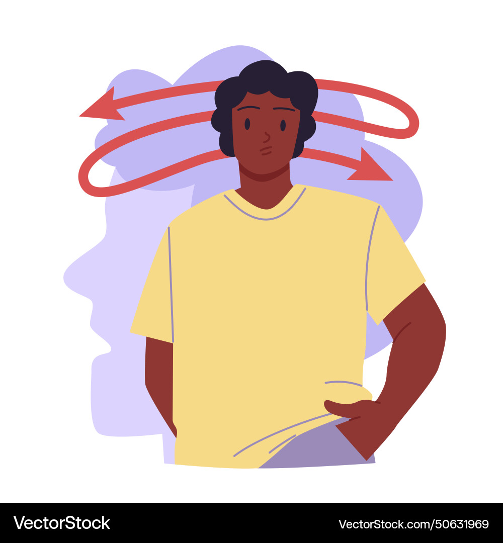 Creativity and arrows irrational personality Vector Image