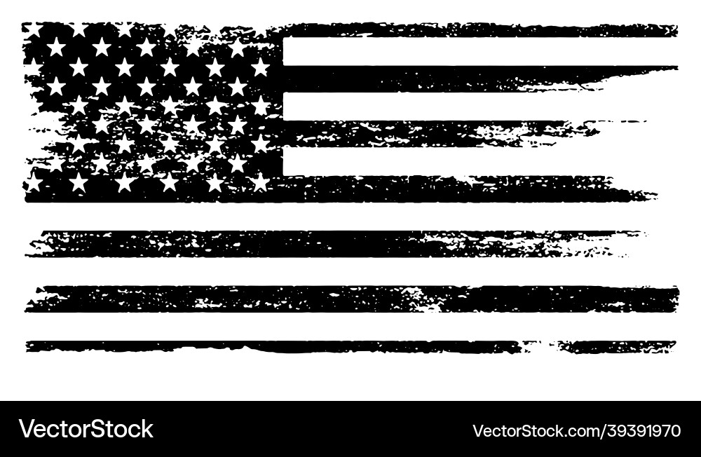 Distressed USA Flag Splash Royalty Free Vector Image