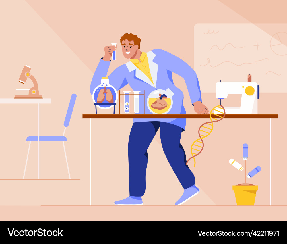 Biotech and science Royalty Free Vector Image - VectorStock