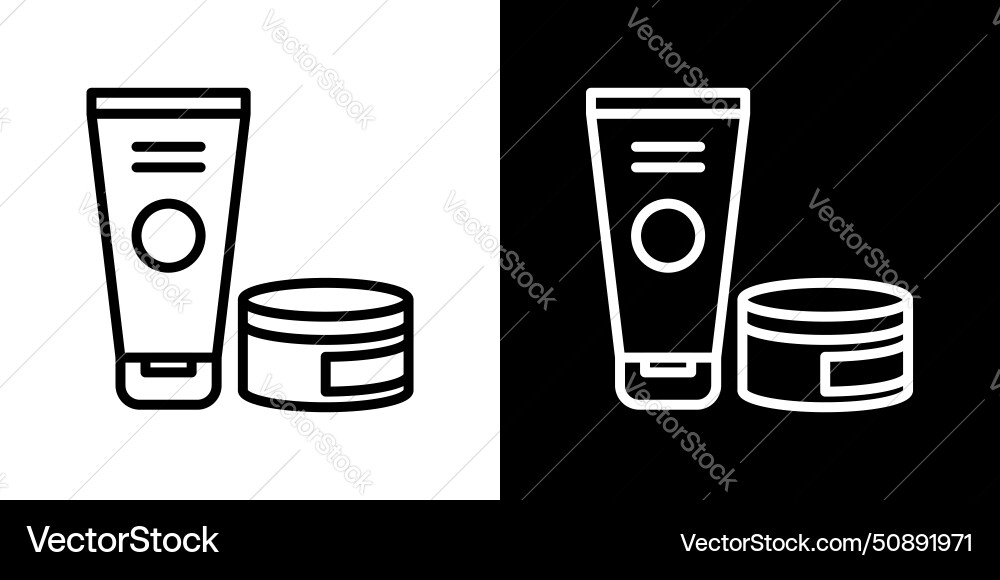 Cosmetics icon set cosmetic products symbol Vector Image