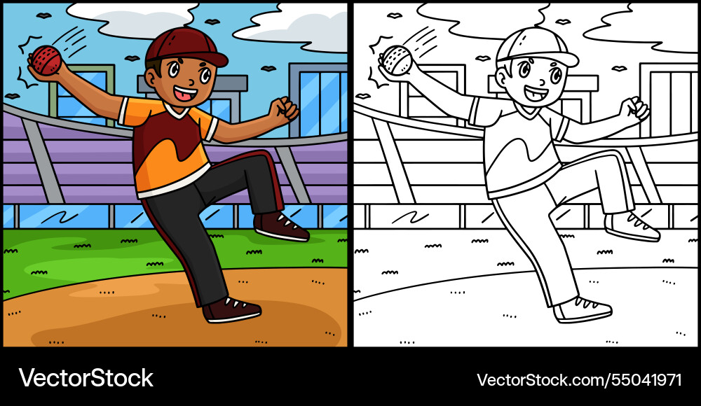 Cricket fielder catching the ball Royalty Free Vector Image