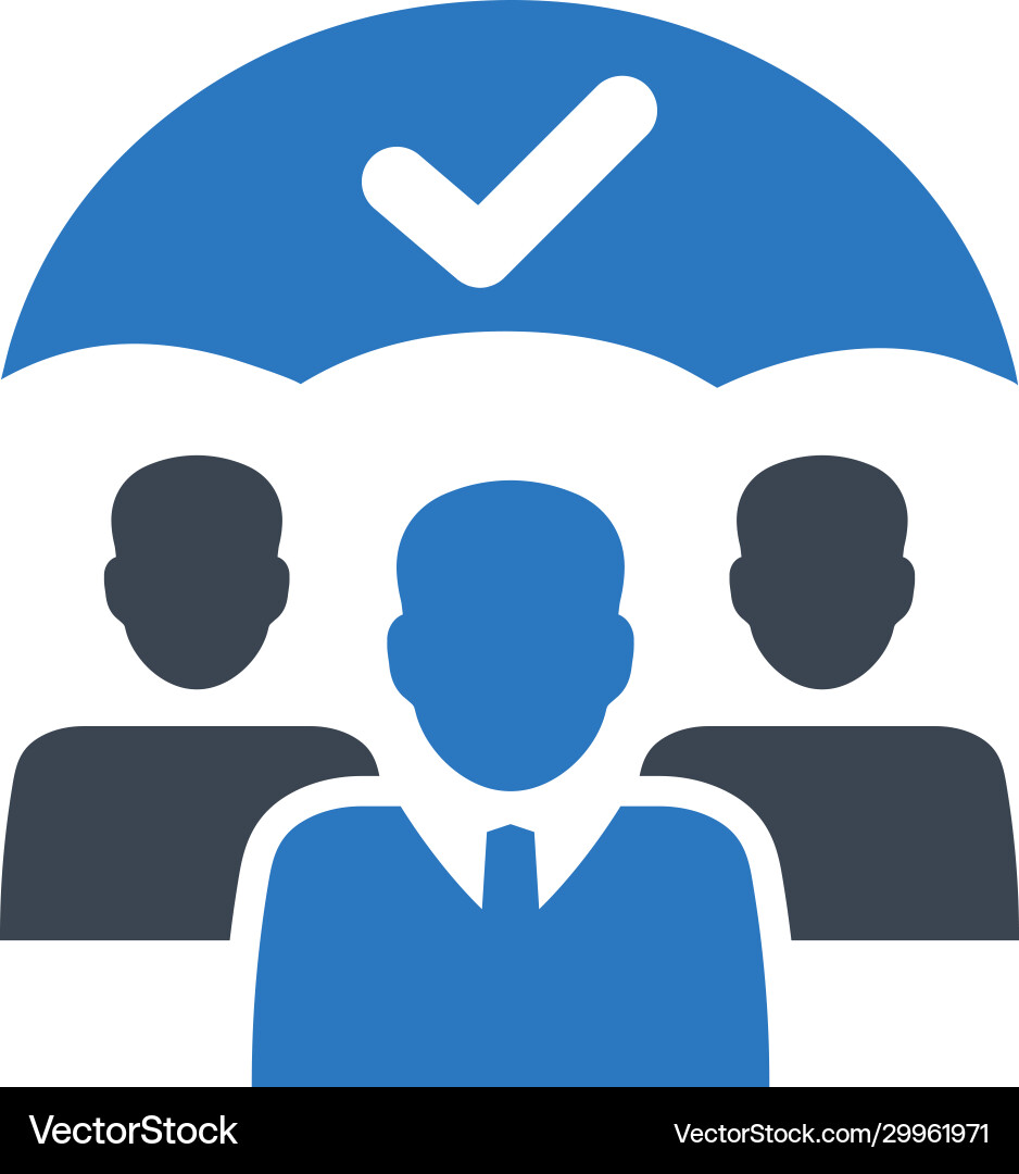 Employee security icon Royalty Free Vector Image