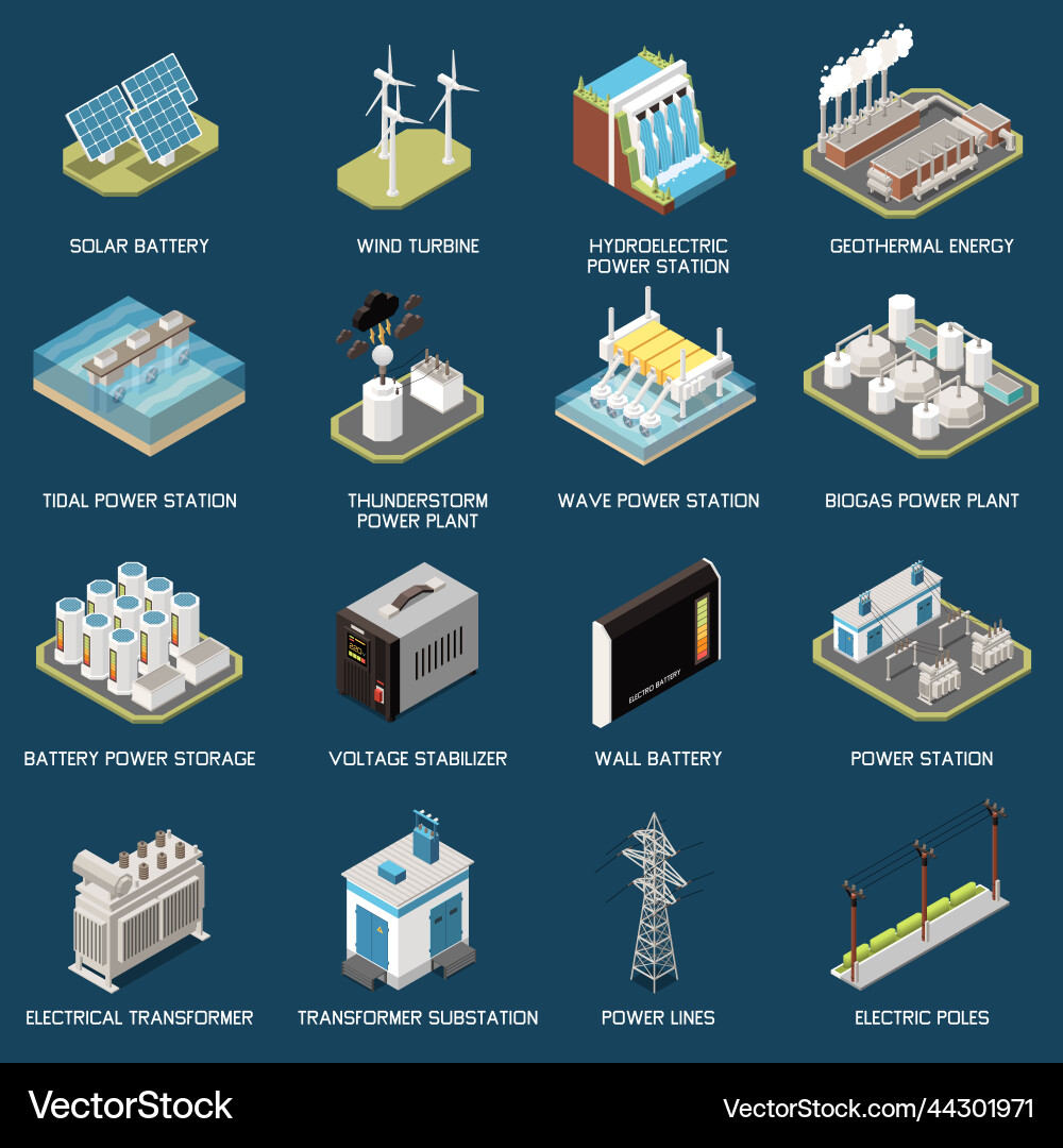 Electrical Substation Icon Vector Images (over 1,400)