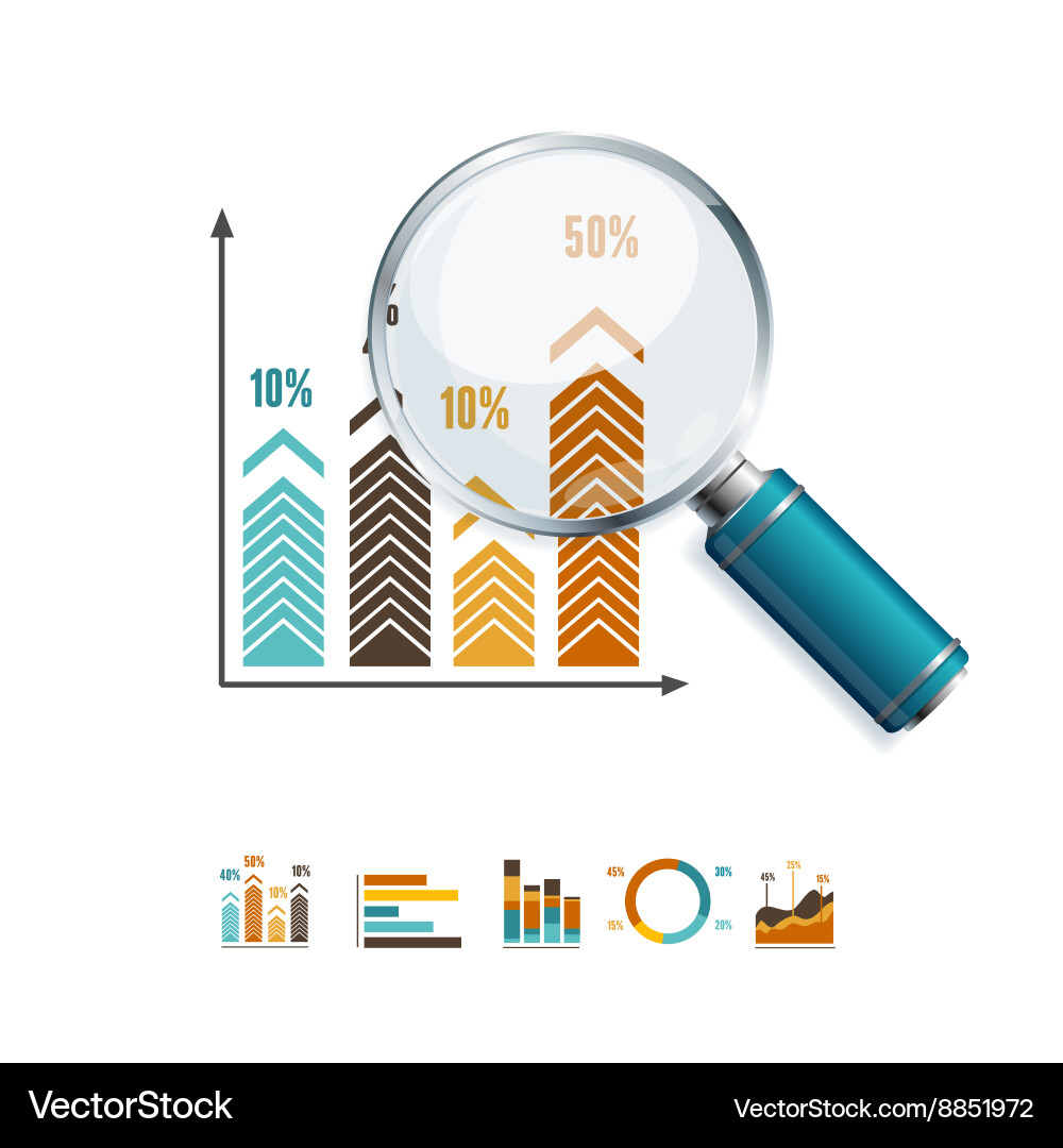 Business Analysis Diagram Royalty Free Vector Image