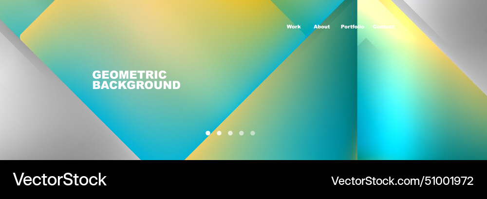 Geometric background in aqua and electric blue Vector Image