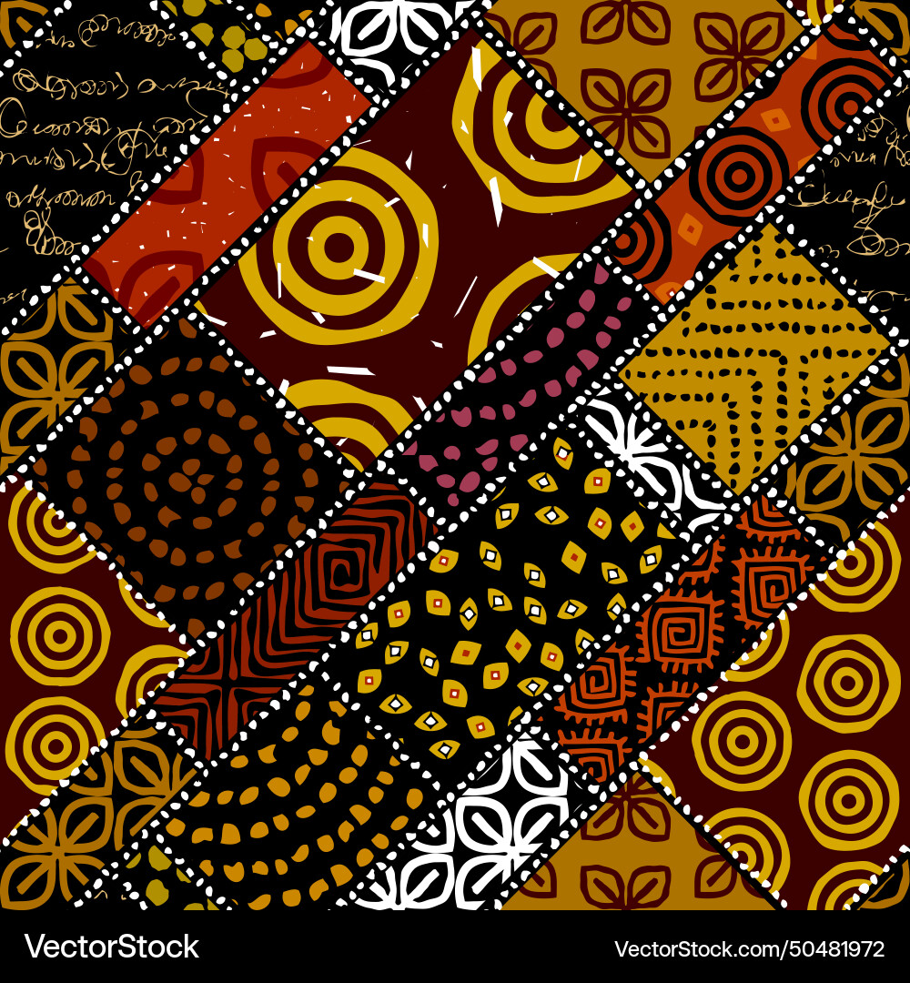 Seamless african pattern ethnic and tribal motifs Vector Image
