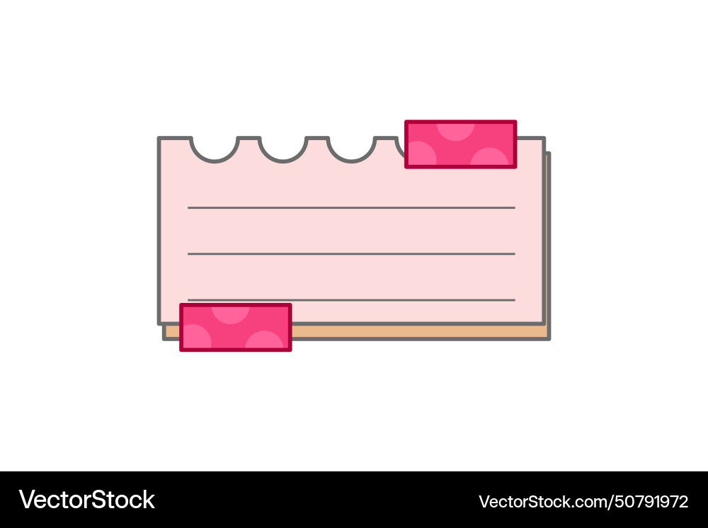 Sticky notes sticker set Royalty Free Vector Image