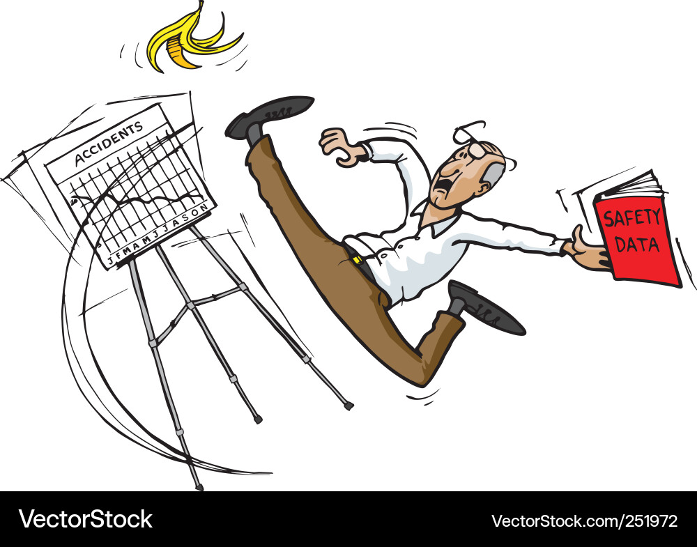 Work accident Royalty Free Vector Image - VectorStock