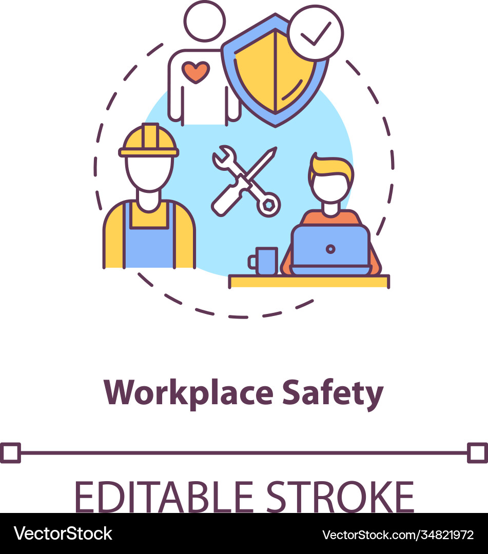 Workplace Safety Clip Art Workplace Safety Concept Icons Set Stock