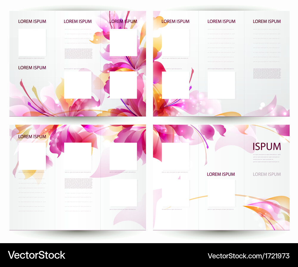 Brochure backgrounds Royalty Free Vector Image
