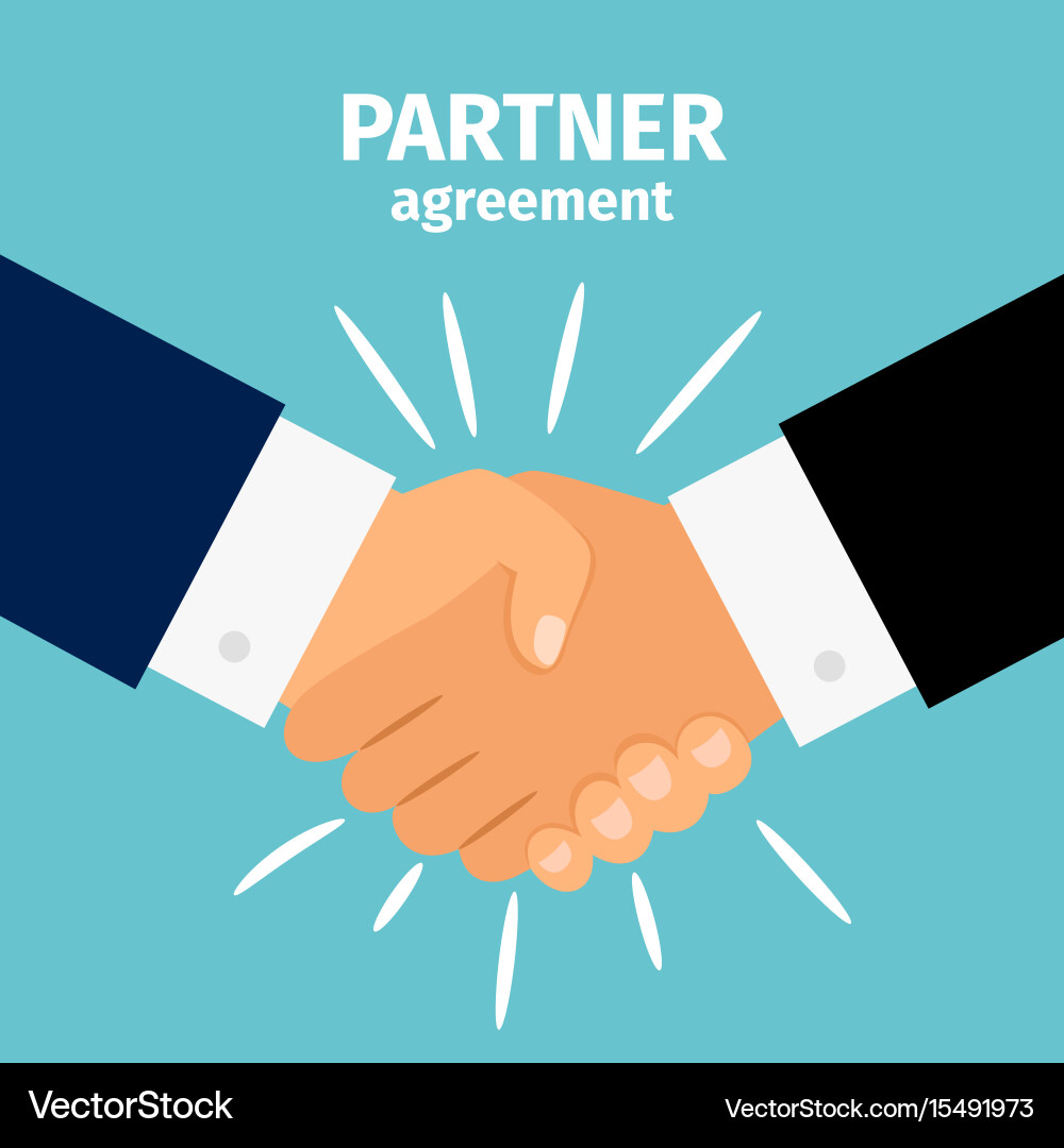 Business Handshake Partnership Royalty Free Vector Image