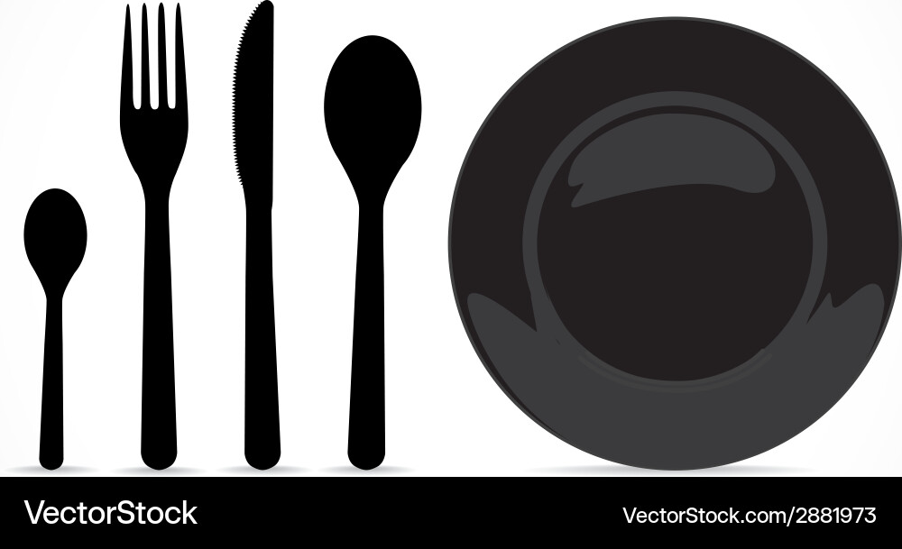 Dishes Royalty Free Vector Image - VectorStock
