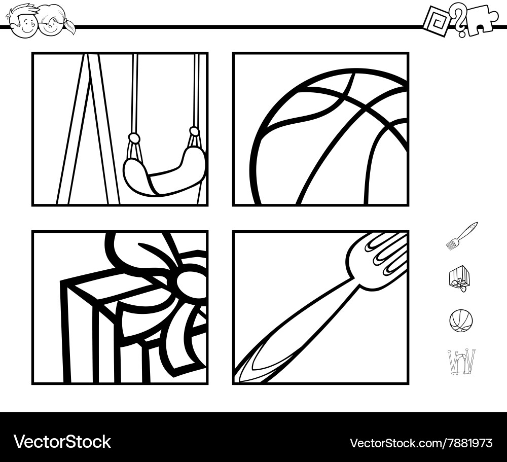 Educational activity coloring book Royalty Free Vector Image