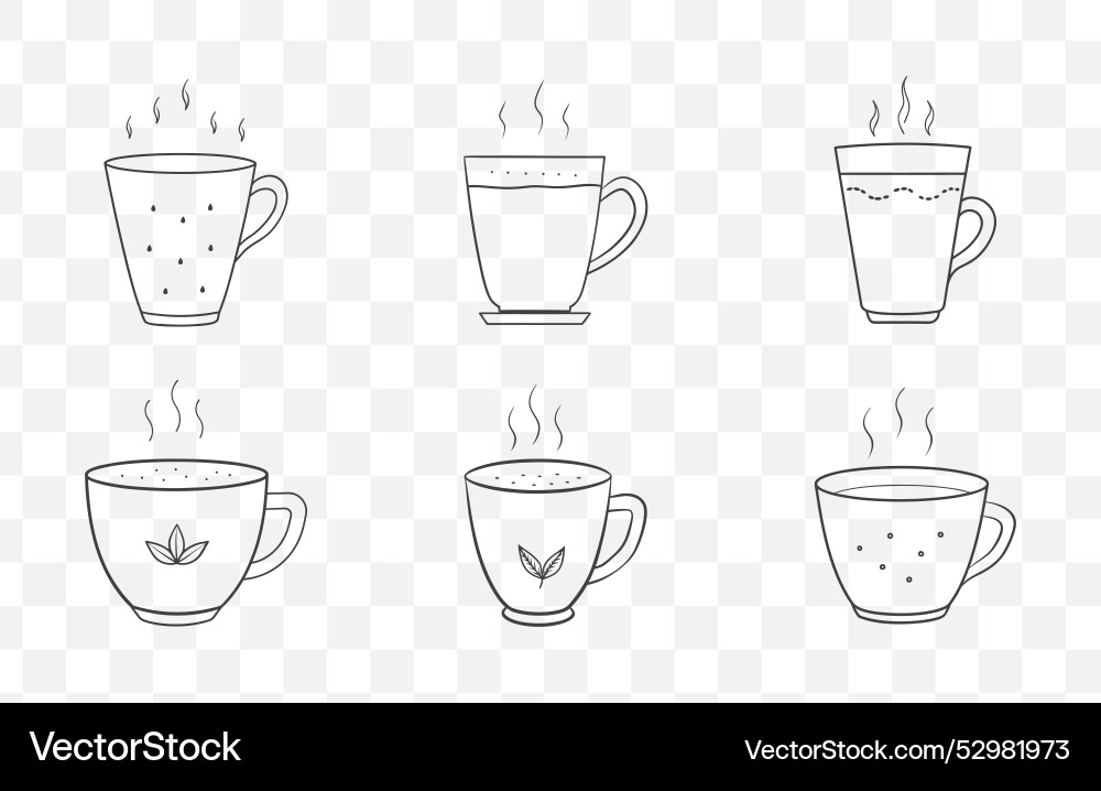 Print masala chai art set Royalty Free Vector Image