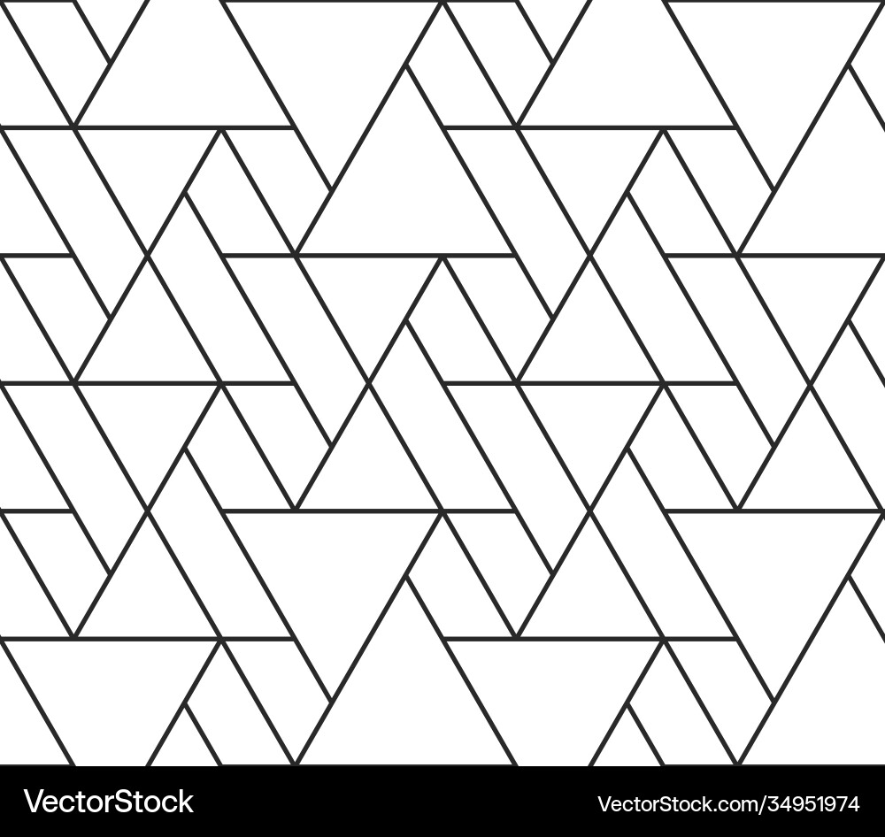 Abstract geometric seamless pattern hexagonal Vector Image
