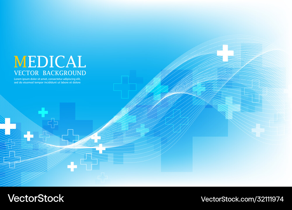 Blue medical wallpaper Royalty Free Vector Image