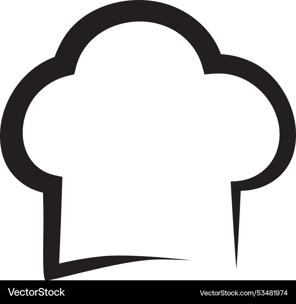 Chef hat icon logo design template isolated Vector Image