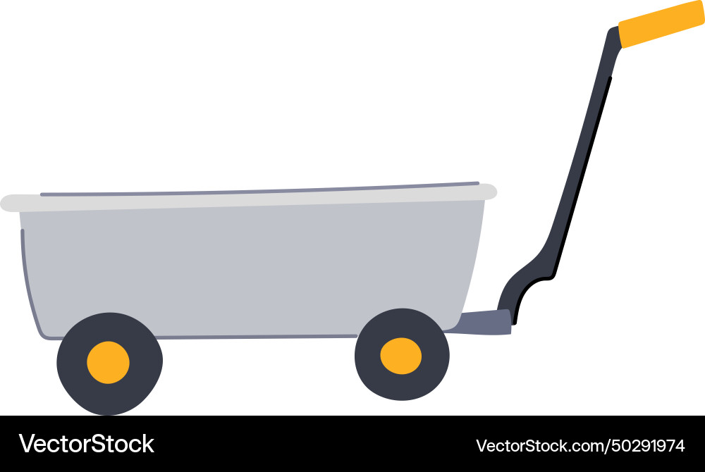 Construction wheelbarrow cartoon Royalty Free Vector Image