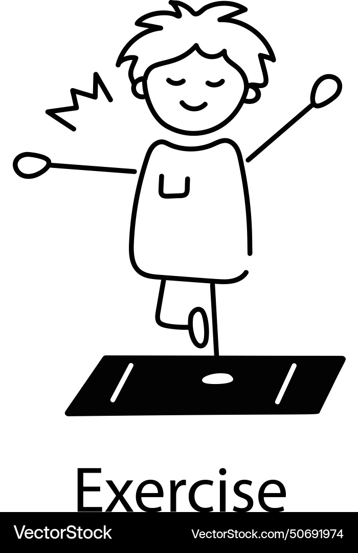 Exercise Royalty Free Vector Image - VectorStock