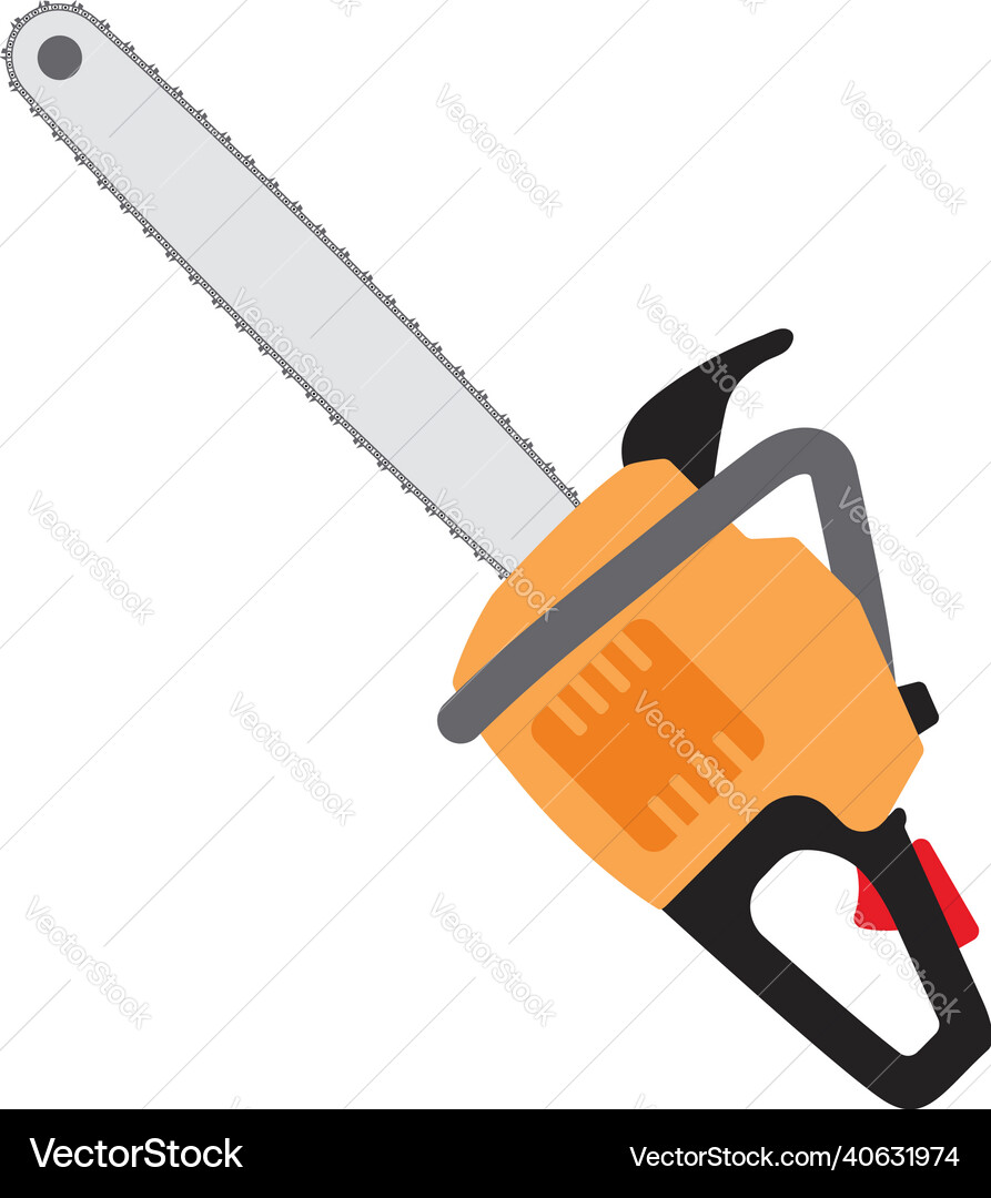 Icon of chain saw Royalty Free Vector Image - VectorStock
