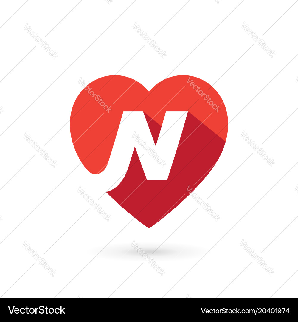 Letter N In Heart HD Hearts N Hearts Wallpapers | Peakpx