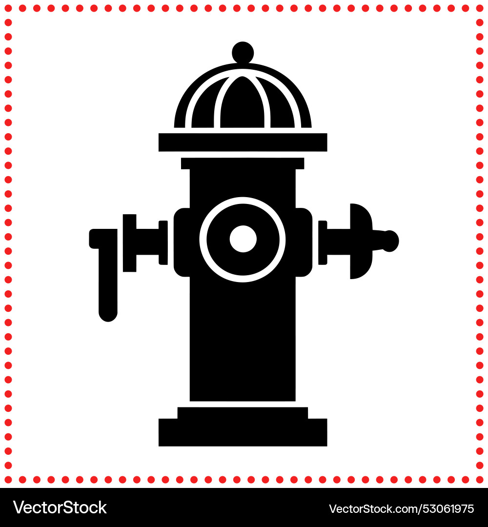 Bold fire hydrant ideal for safety posters Vector Image