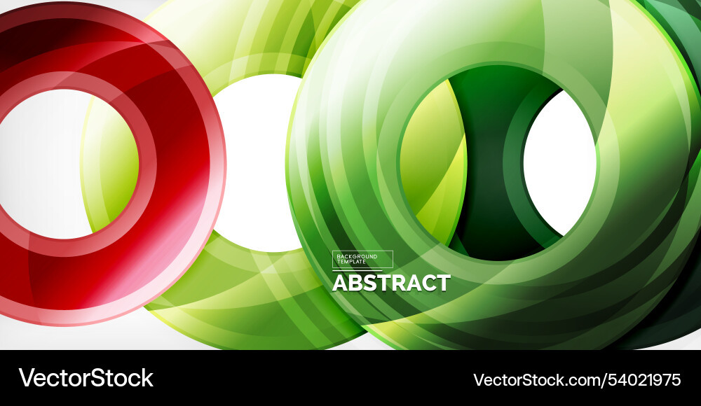 Circles round elements ring shapes premium Vector Image